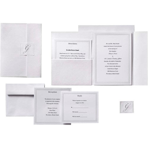 Wilton - Print-Your-Own Invitations Kit - String Of Pearls – Bead-Shack